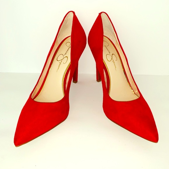 Jessica Simpson | Shoes | Red Stiletto Pumps Heels | Poshmark